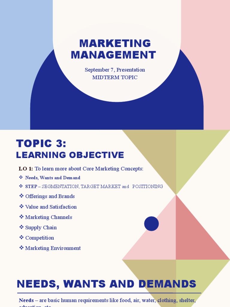 Topic 3 The Core Marketing Concepts Download Free Pdf Marketing