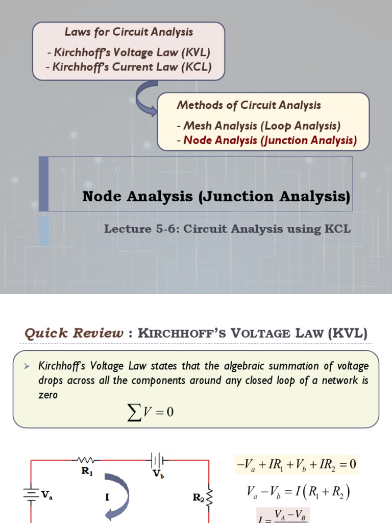 BCT Lecture5 6 Node Analysis | Download Free PDF | Network Analysis (Electrical Circuits ...