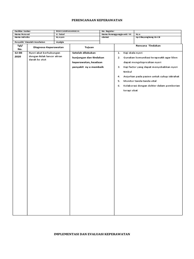 askep myalgia (2) | PDF