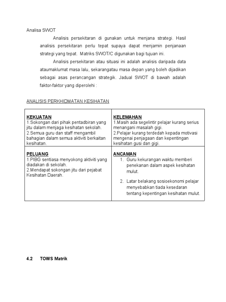 Analisis Swot | PDF
