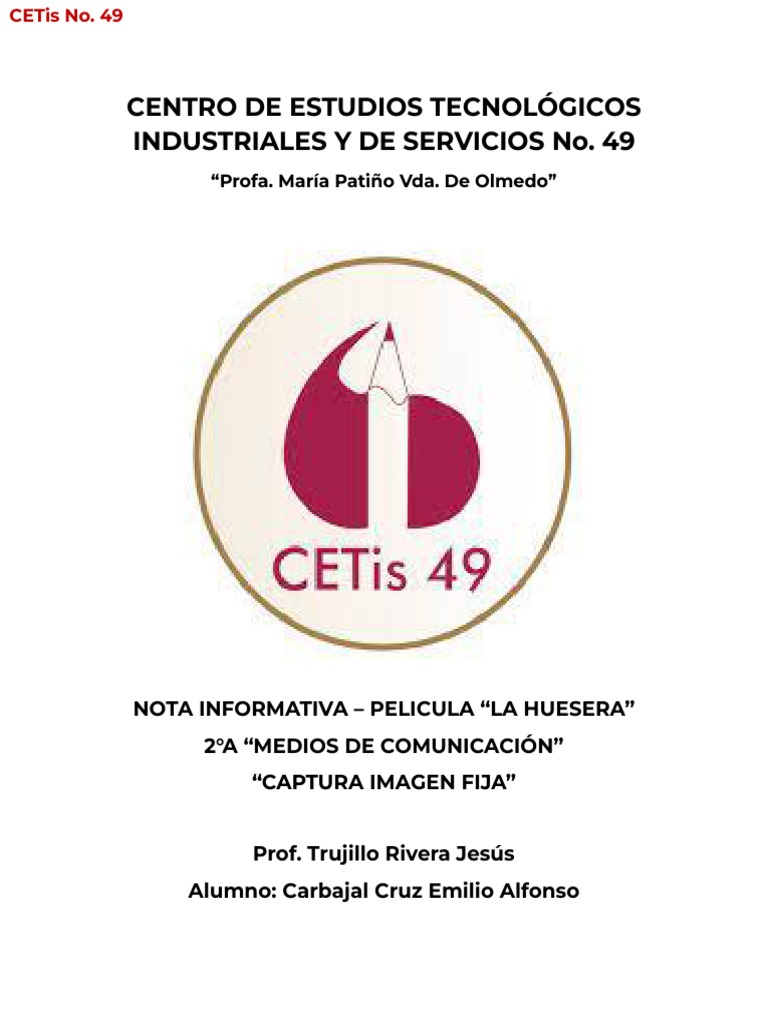 Nota Informativa - La Huesera | PDF