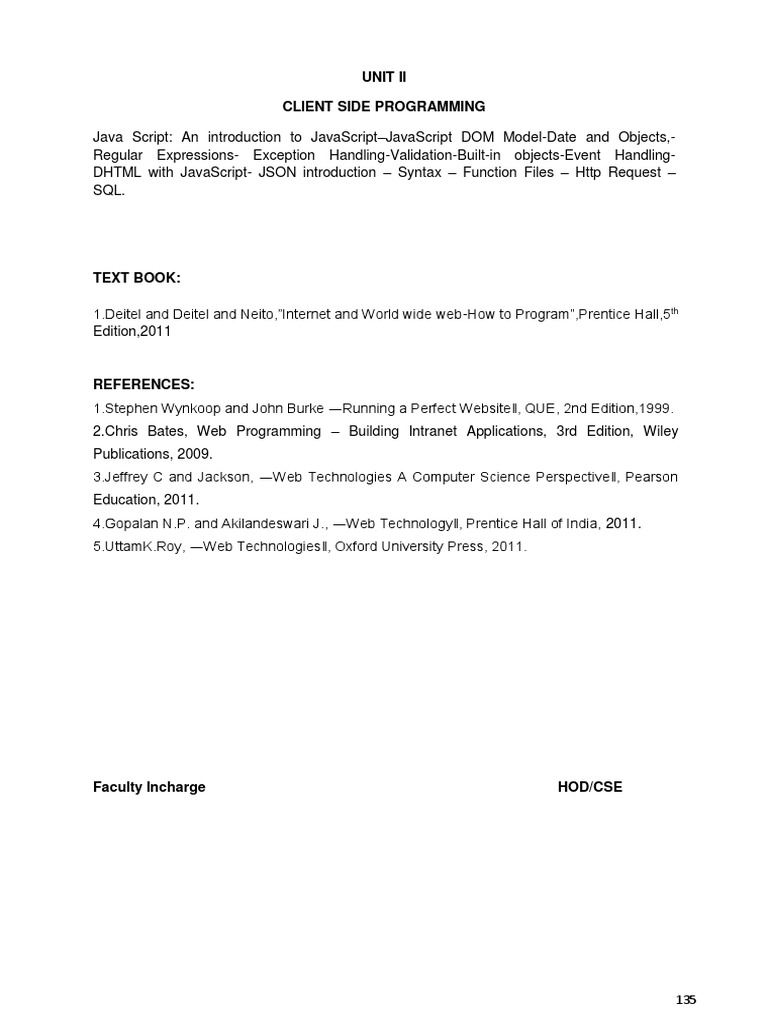 Ip Unit 2 | PDF | Document Object Model | Regular Expression