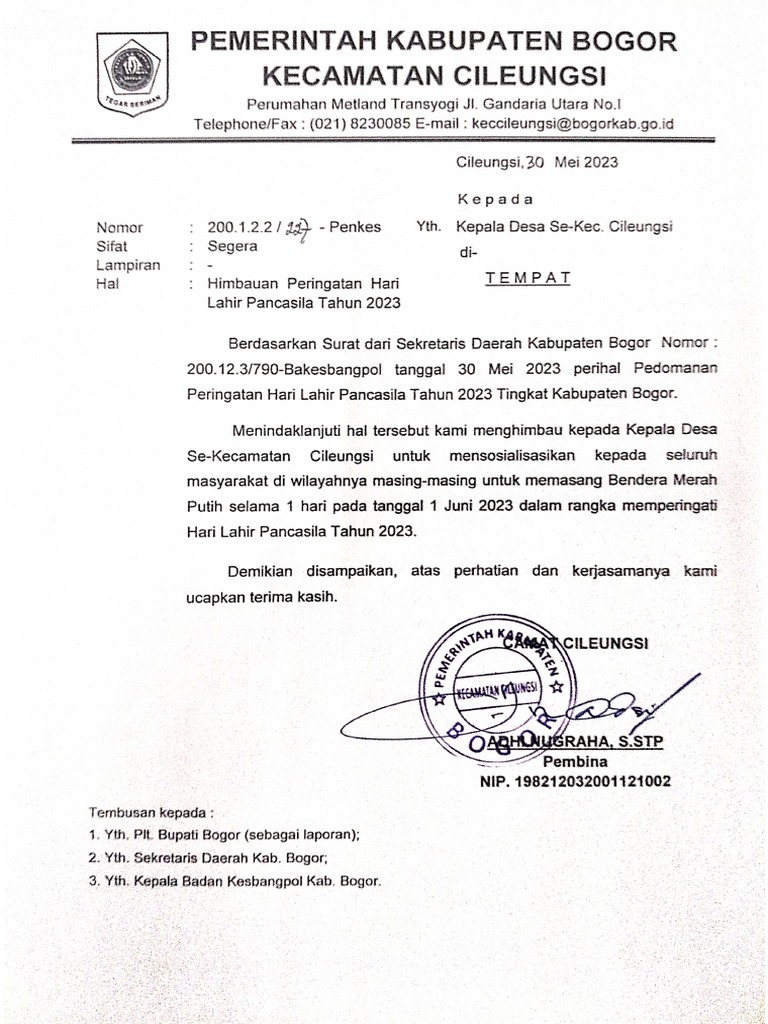 Surat Himbauan | PDF