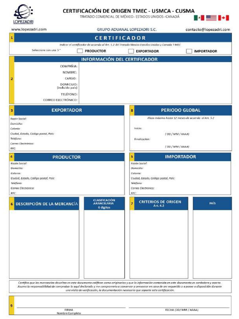 TMEC Certificacion LOPEZADRI | PDF