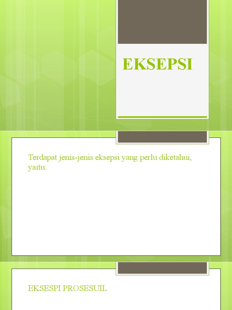 EKSEPSI | PDF