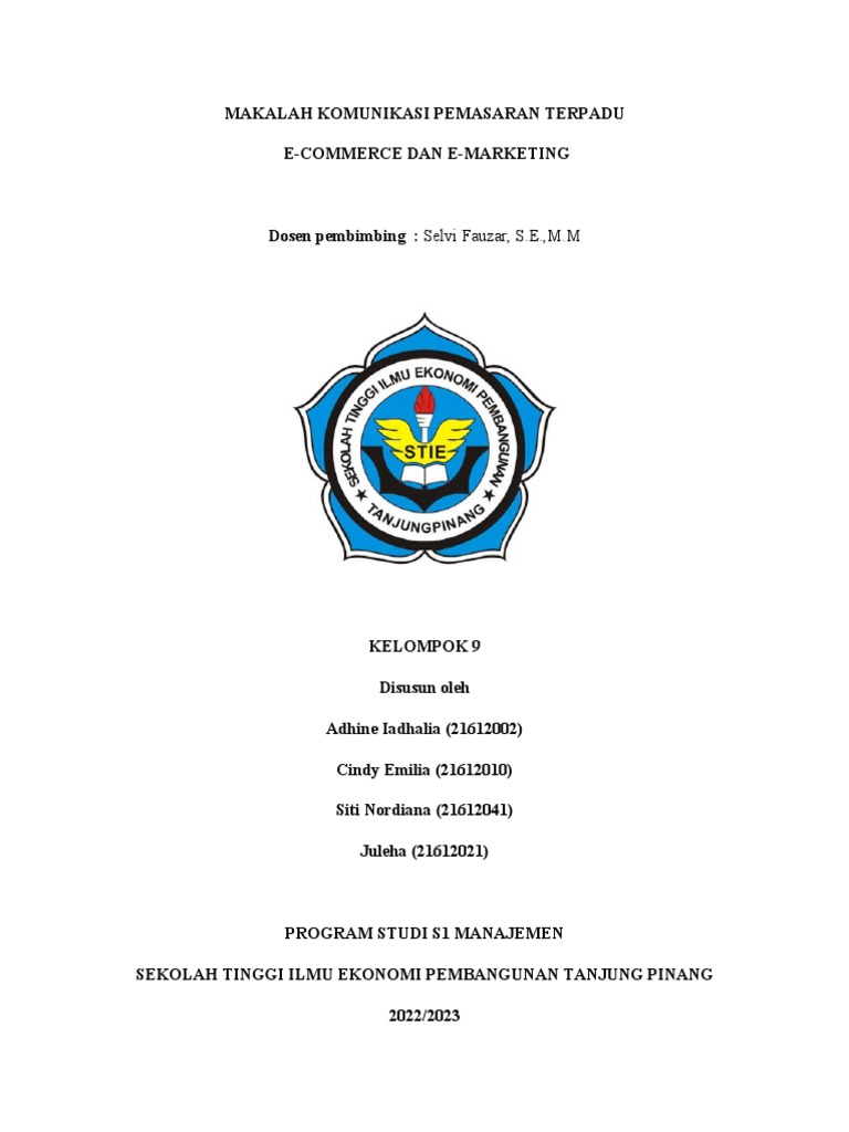 Makalah Kelompok 9 E-Commerce Dan E-Marketing | PDF