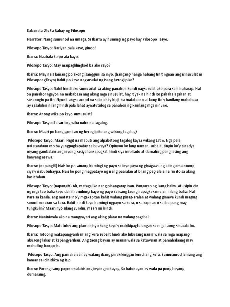 Kabanata 25 Filo | PDF