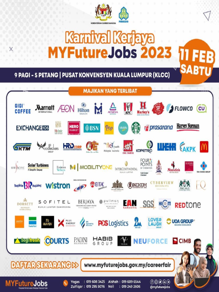 Jawatan Kosong Karnival Kerjaya Myfuturejobs KLCC | PDF