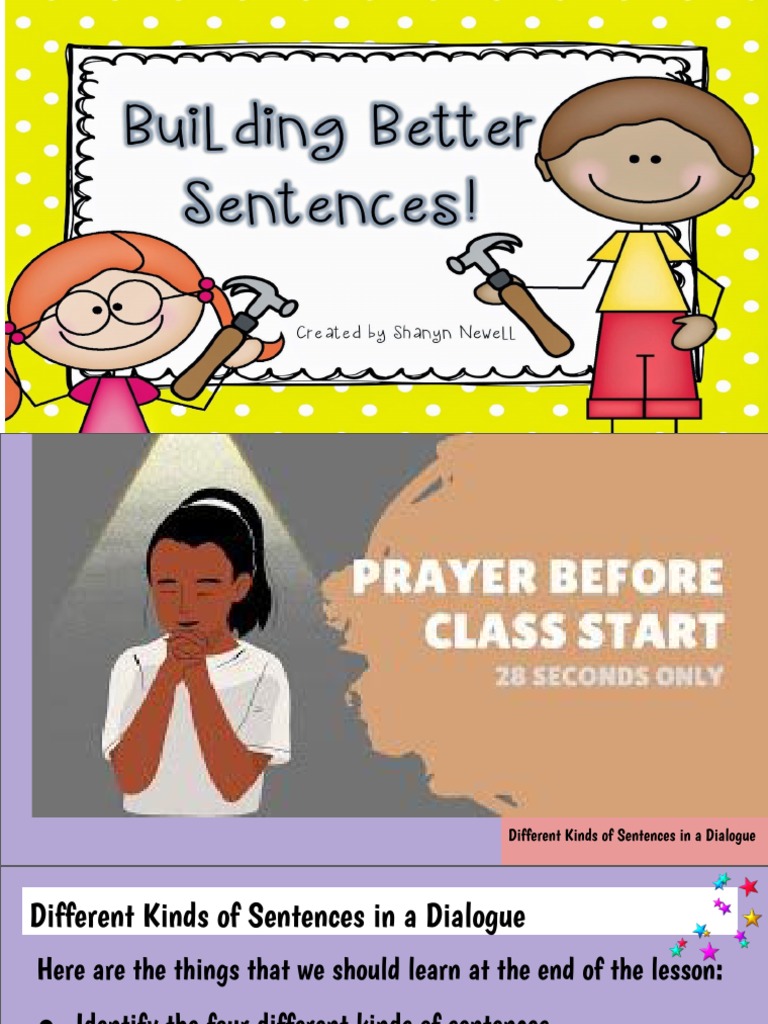 Types of Sentences | PDF | Question | Sentence (Linguistics)