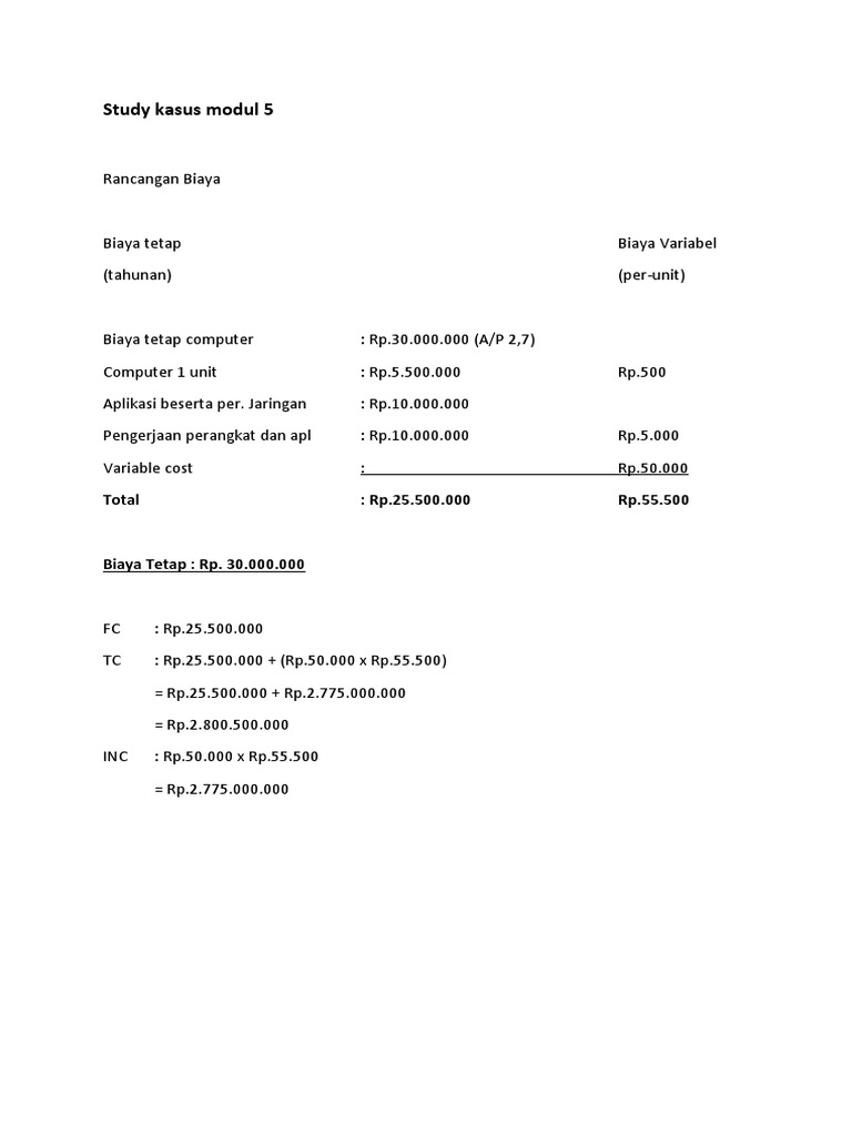 Study Kasus Modul 5 | PDF