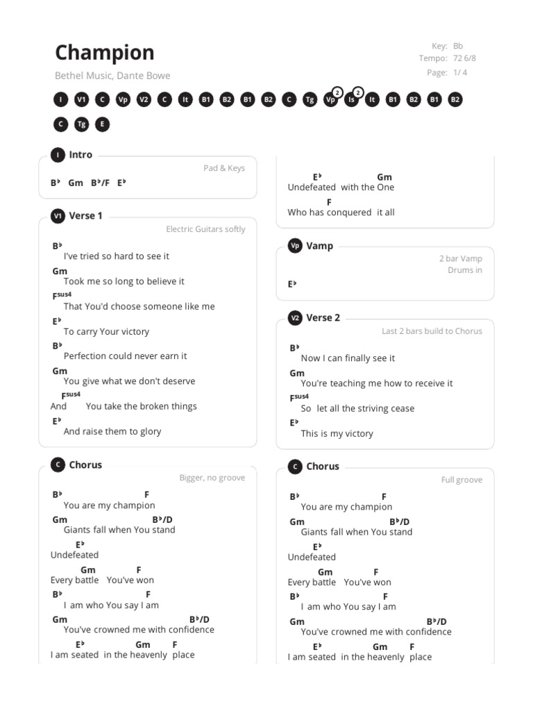 Champion-Bethel Music - Dante Bowe-Revival's in The Air - BB | PDF ...