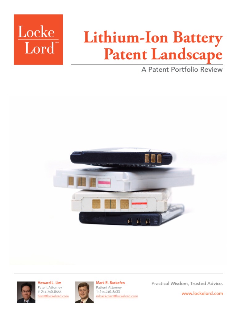 Lithium-Ion Battery Patent Landscape: A Patent Portfolio Review | PDF ...