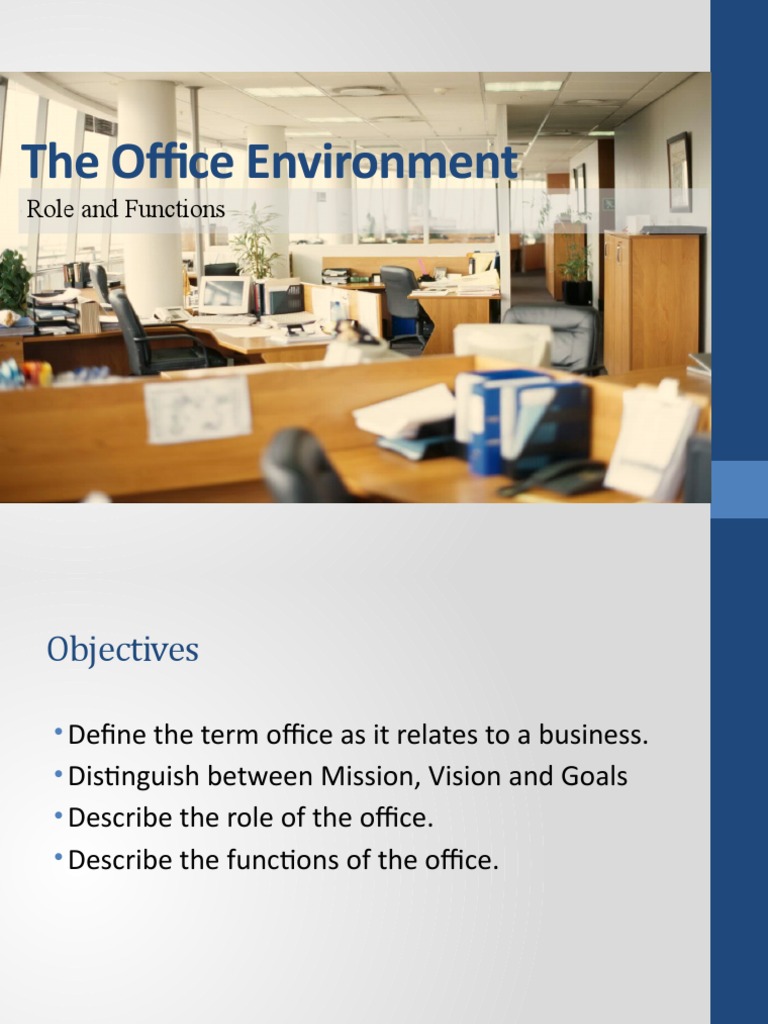 01 - The Office Environment | PDF | Information | Data