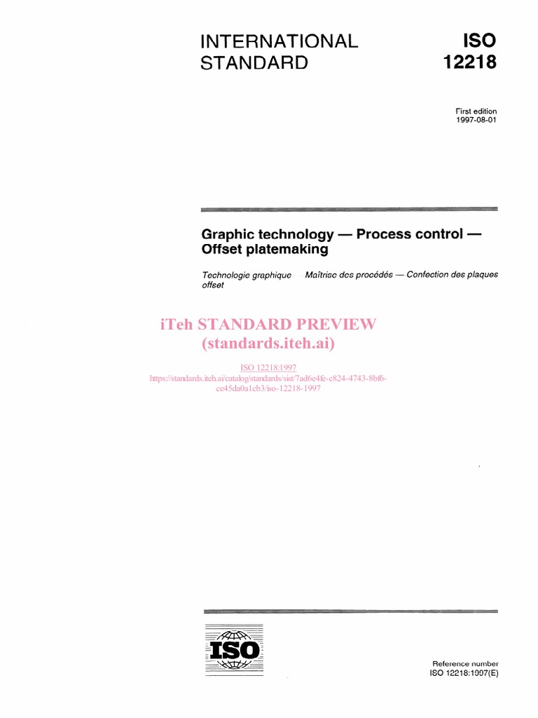 Iso 12218 1997 | Download Free PDF | International Organization For ...
