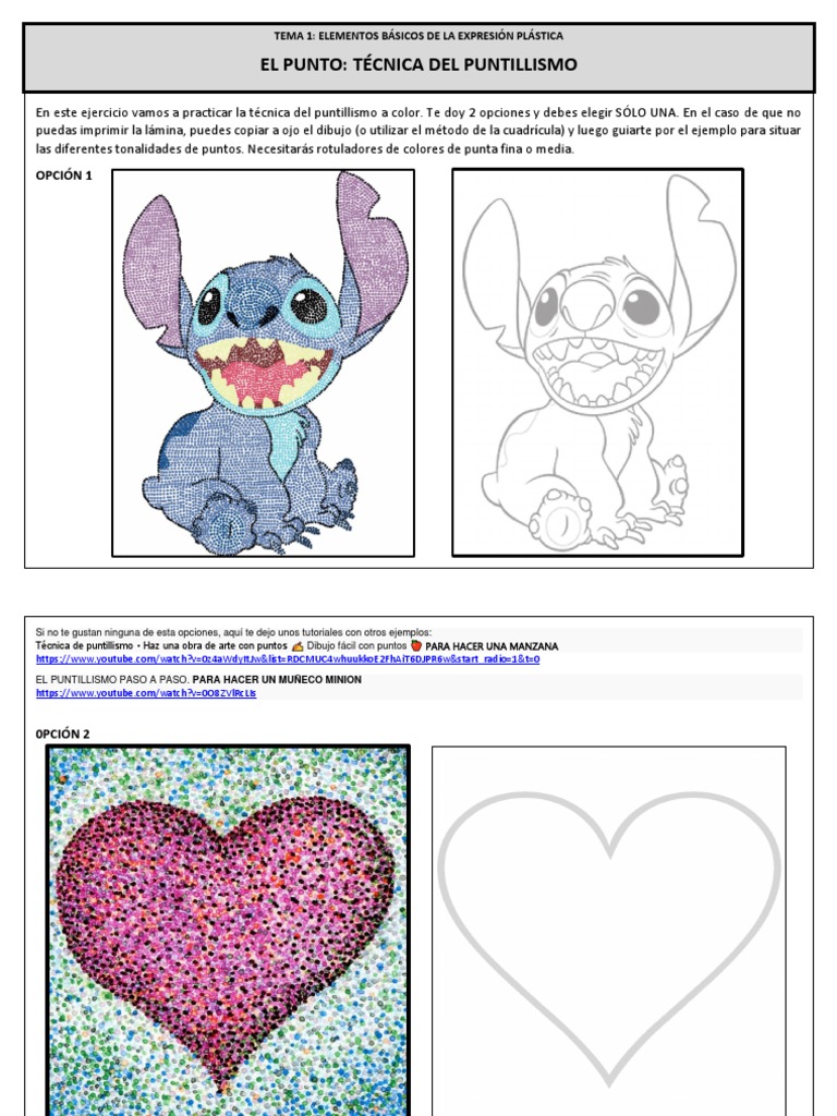 Puntillismopractica1 Eso | PDF