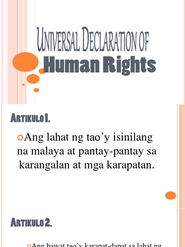 Universal Declaration of Human Rights | PDF