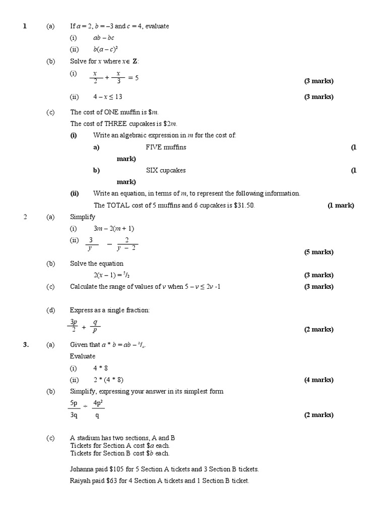 Algebra 1 | Download Free PDF | Mathematical Concepts | Elementary Mathematics