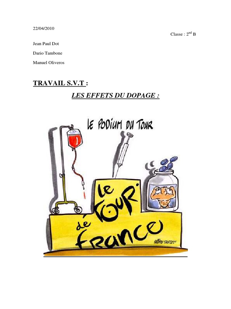 DOPAGE | PDF | Dopage (sport) | Stimulant