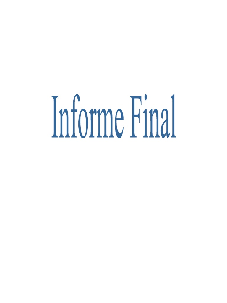 Informe Final de Practica | PDF | Hospital | Enfermería