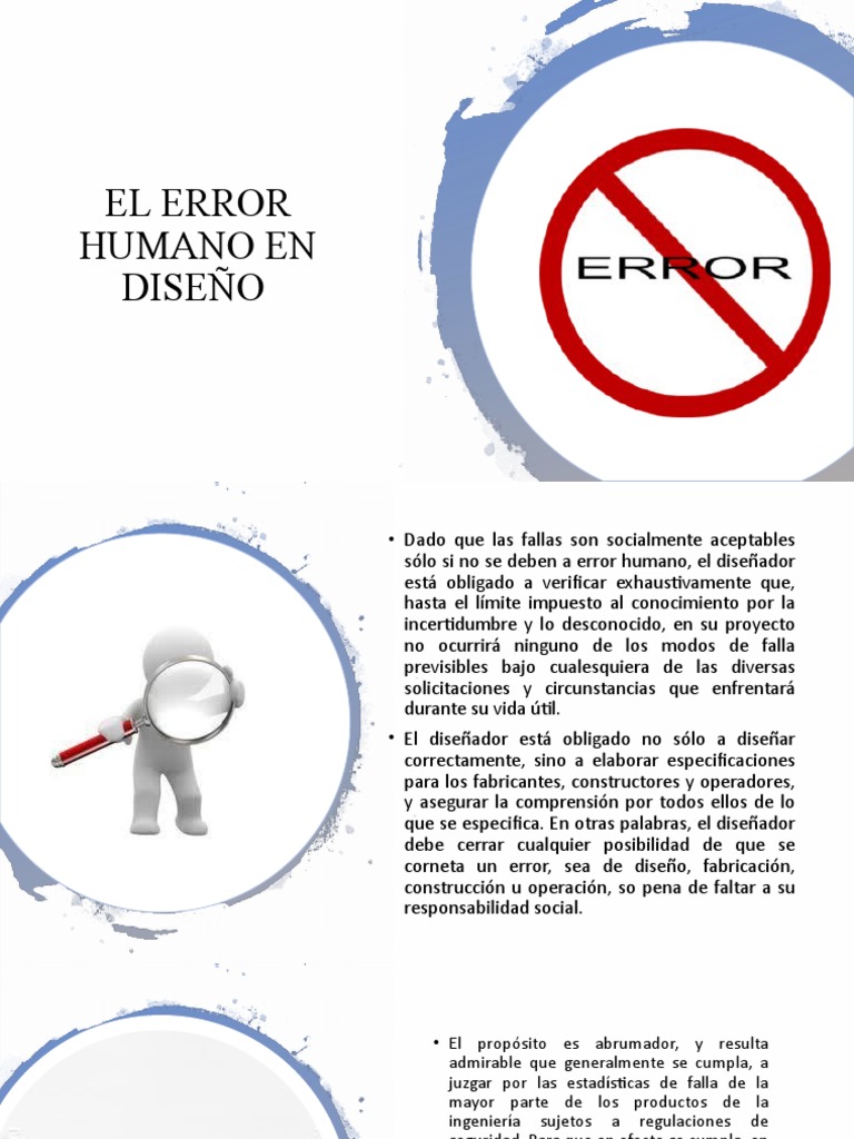 El Error Humano en Diseño | PDF | Diseño