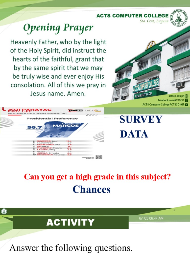 Stat-Module 1 - Random Variable | PDF | Probability Distribution | Random Variable