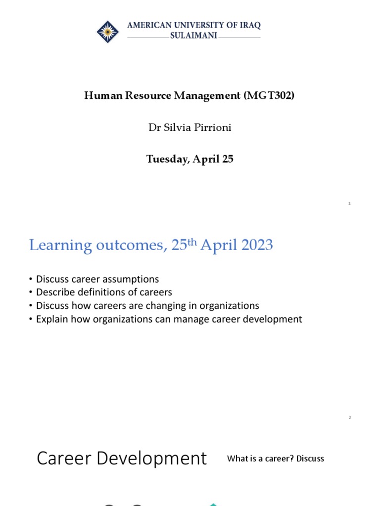 Career Development | PDF | Employment | Goal