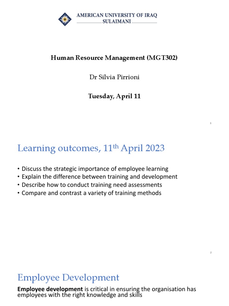 Employee Development | PDF