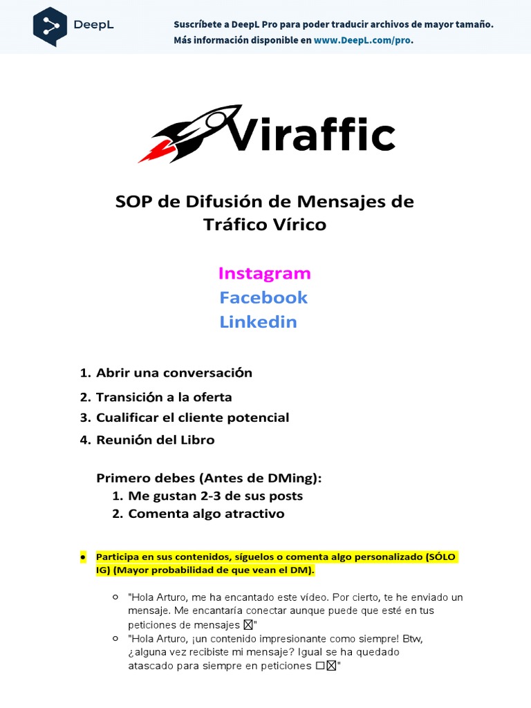 Agency Outreach SOP - Script Es | PDF