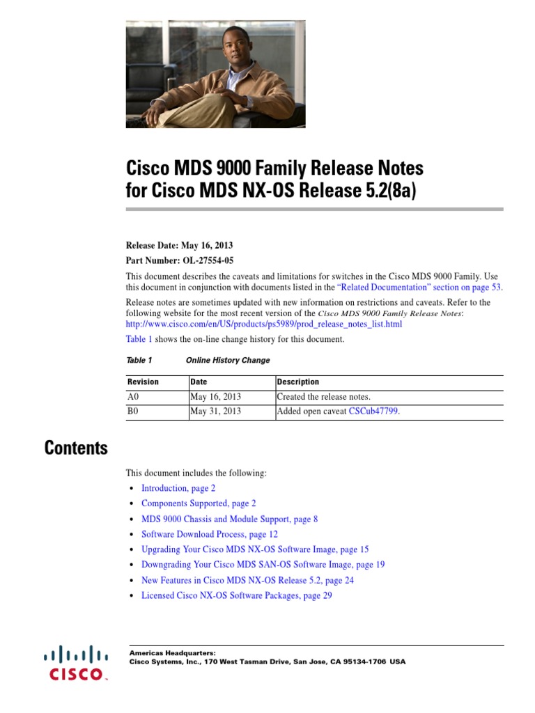 Cisco MDS 9000 Family Release Notes For Cisco MDS NX-OS Release 5.2 (8a ...