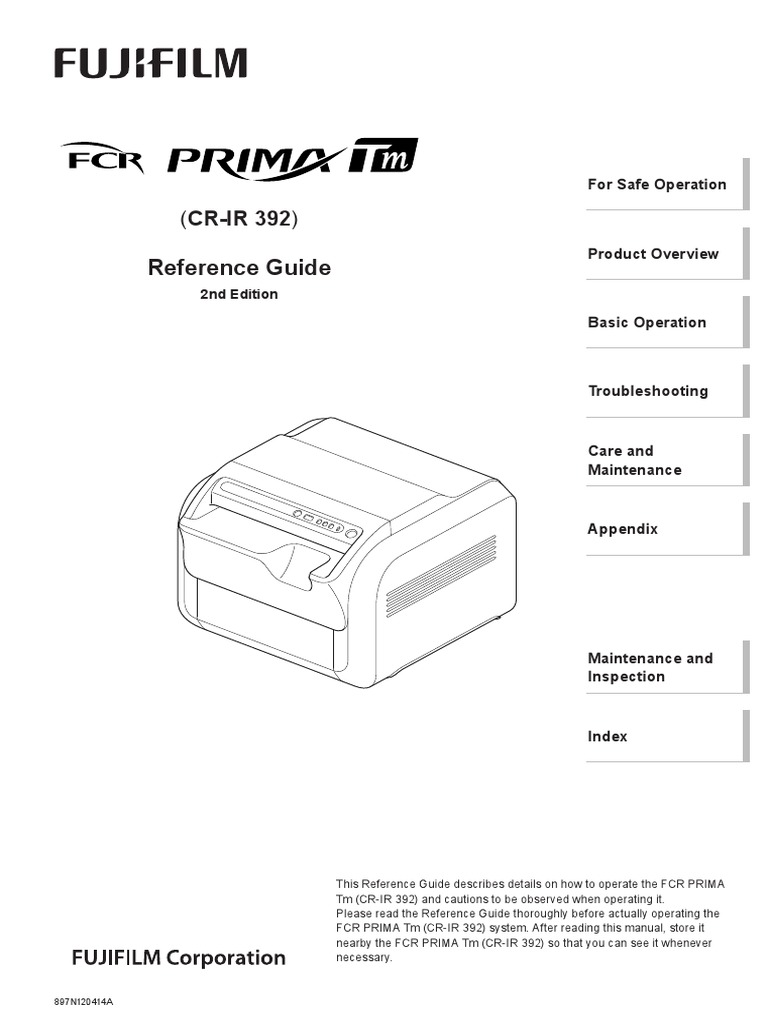 FCR Prima TM 897N120414A - Z72N3218A - Ref | PDF | Electromagnetic ...