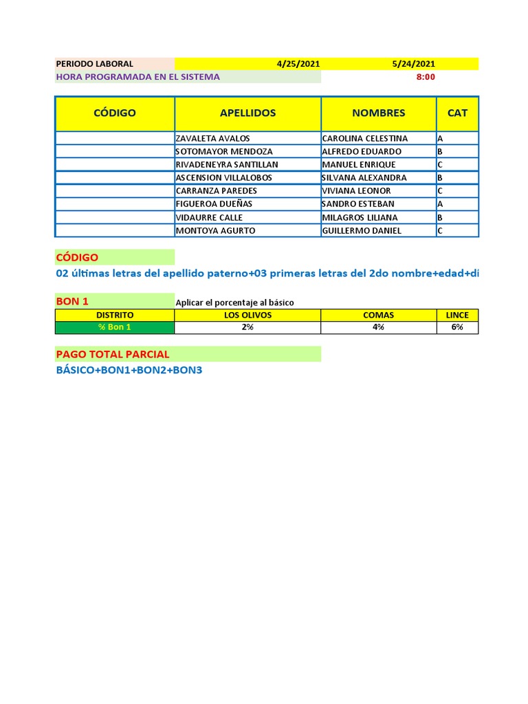 Repaso Examen Final Excel | PDF | Hoja de cálculo