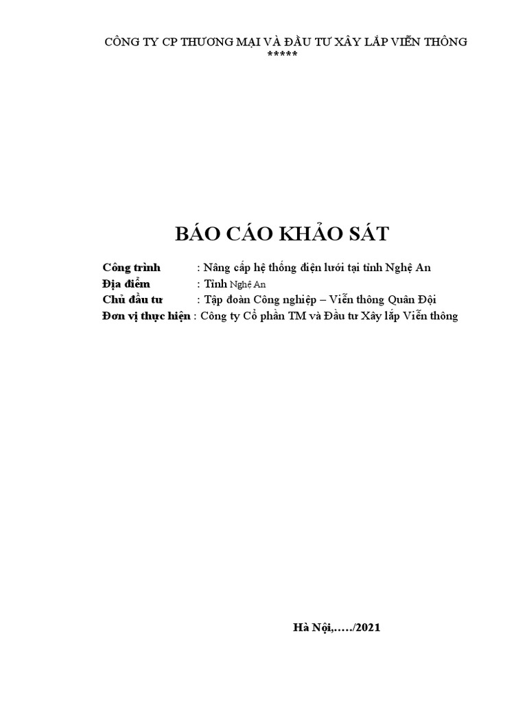 Bao Cao Ket Qua Khao Sat | PDF
