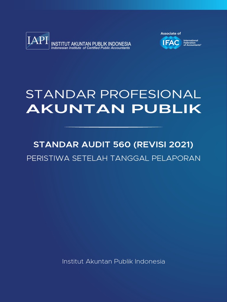 IAPI Standar Audit 560 (Revisi 2021) | PDF