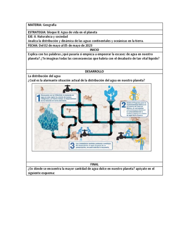 Distribución y dinámica del agua en la Tierra | PDF | Tierra | Agua