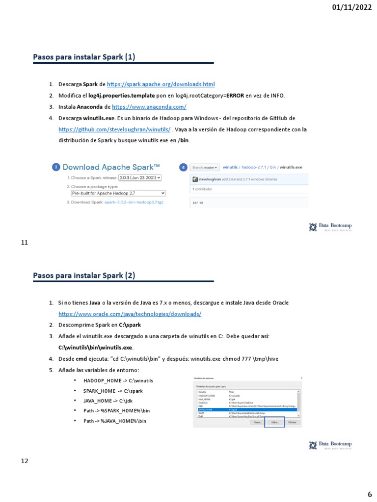 Pasos para Instalar Spark | PDF | Informática