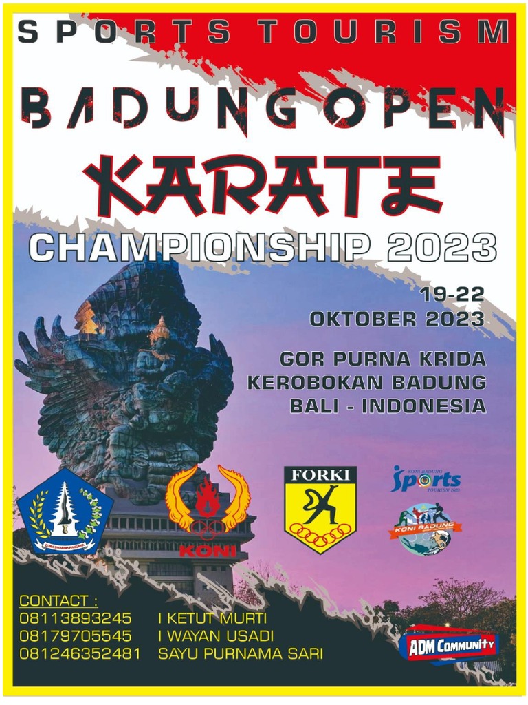 028 Proposal Kejuaraan Karate Sport Tourism Oke | PDF