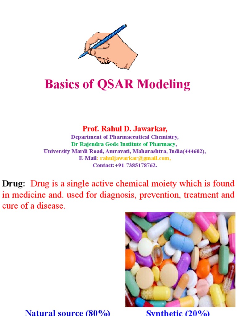 Basics of QSAR Modeling by Prof Rahul D. Jawarkar | PDF | Quantitative Structure–Activity ...
