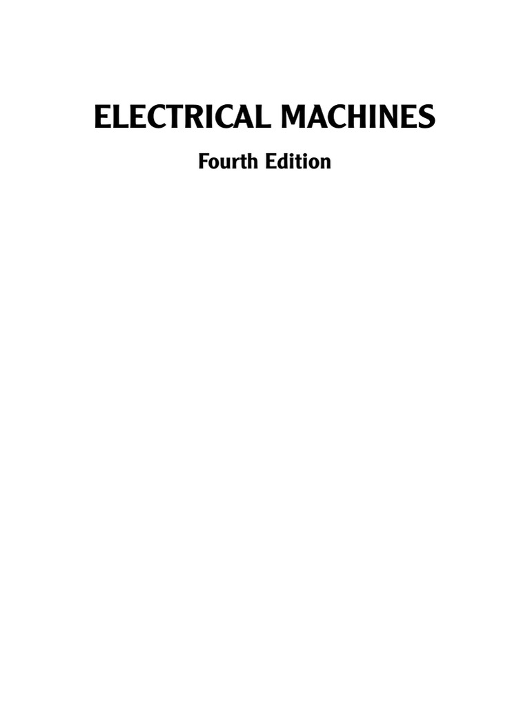 Electrical Machines | Download Free PDF | Electric Motor | Electromagnetic Induction