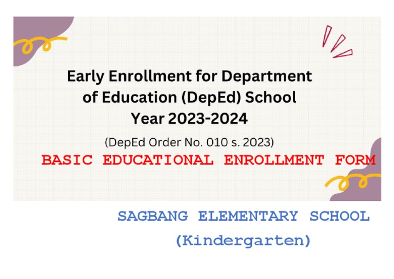 Cover Page Enrollment | PDF