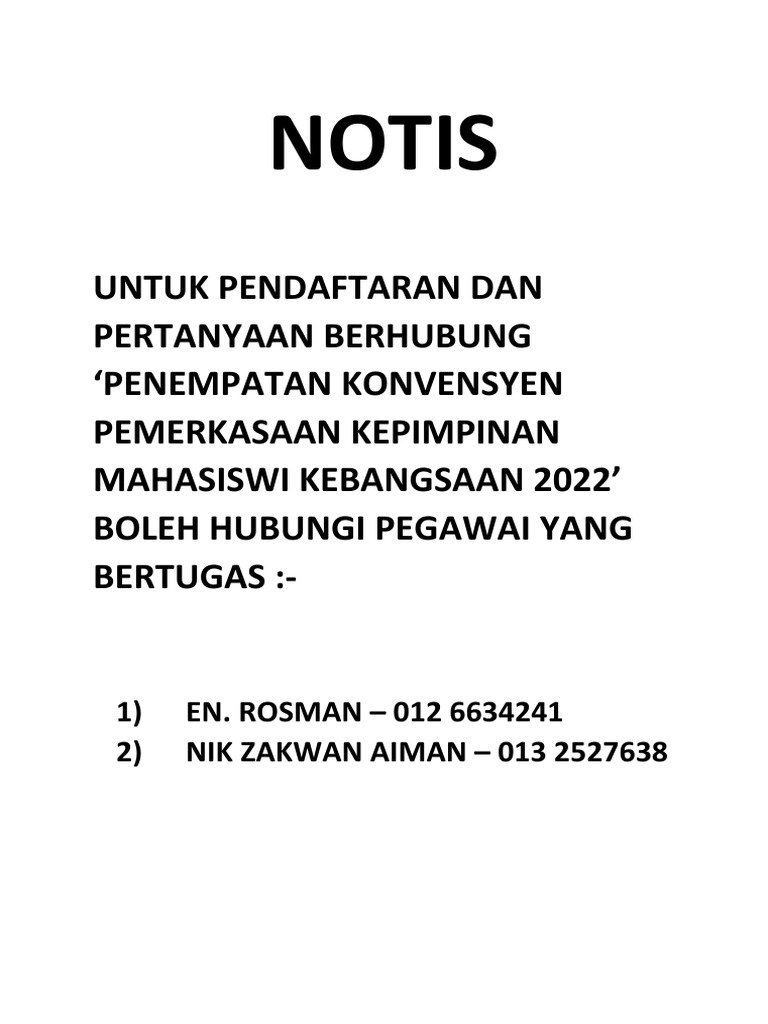 Notis Pdf