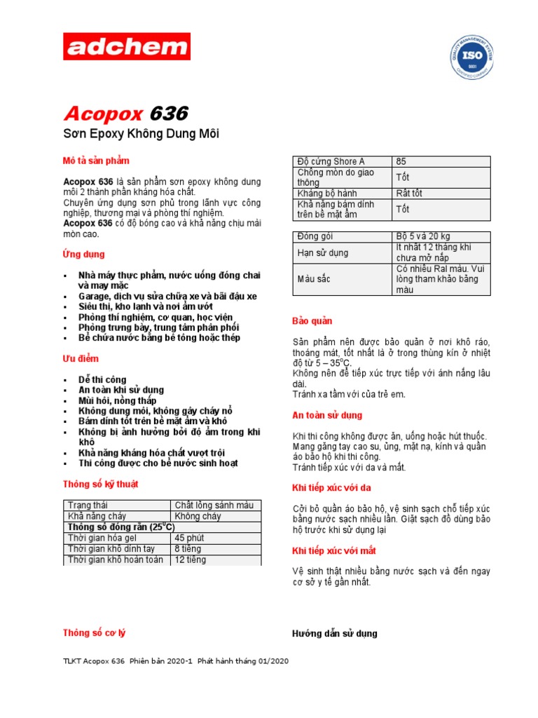 Acopox 636 | PDF