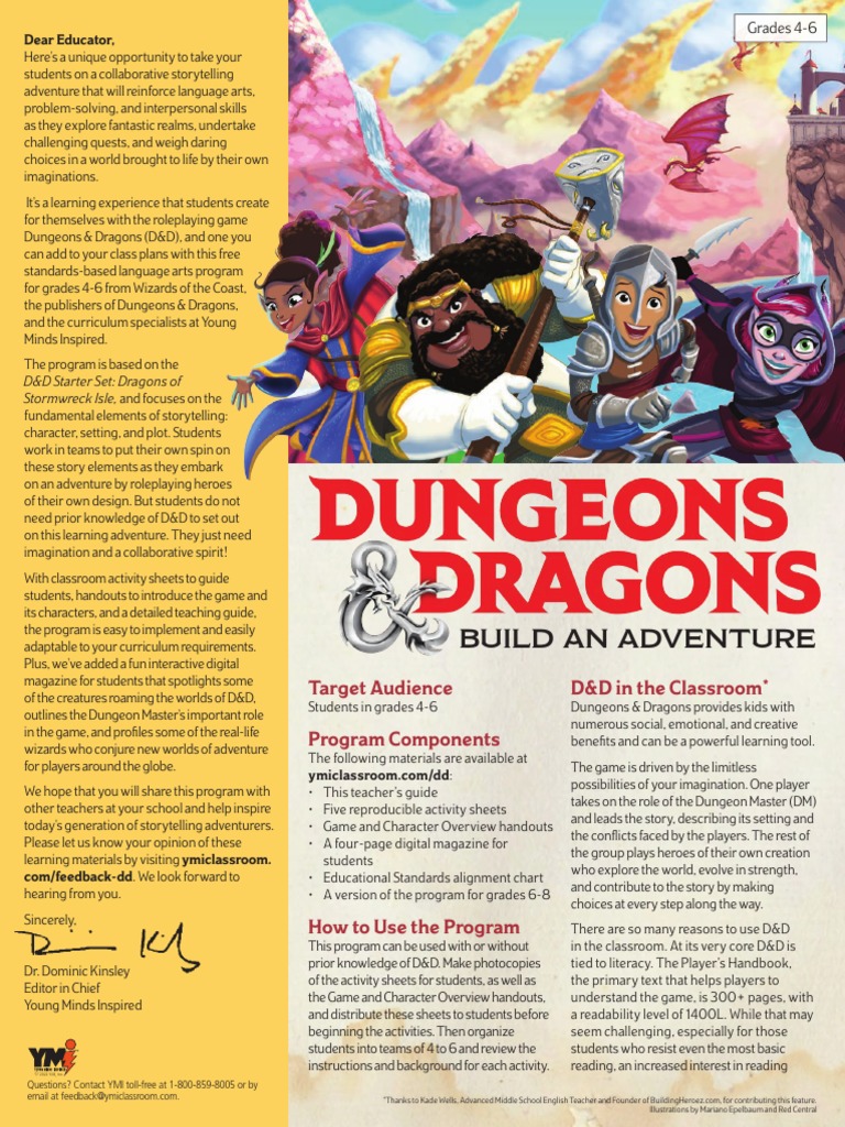 D&D Adventure Program for Grades 4-6 | PDF