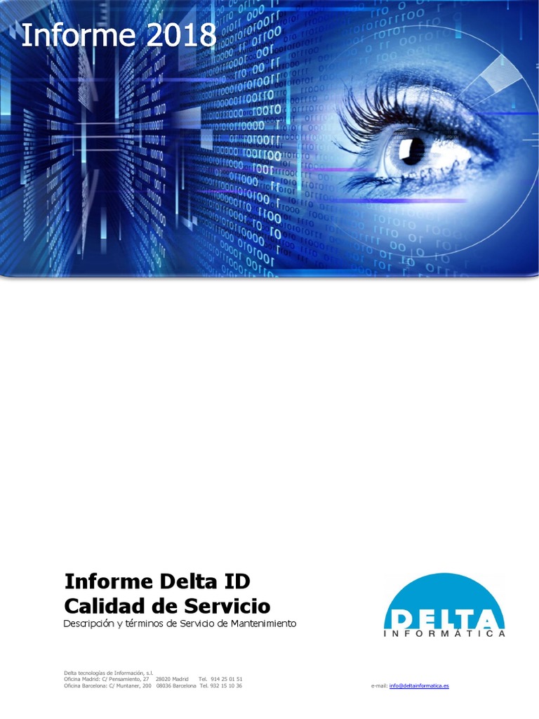 DELTA - Informe - Calidad de Servicio DELTA ID | PDF | Tecnología