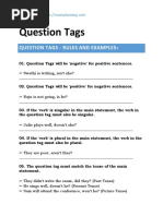Rules of Question Tags | PDF