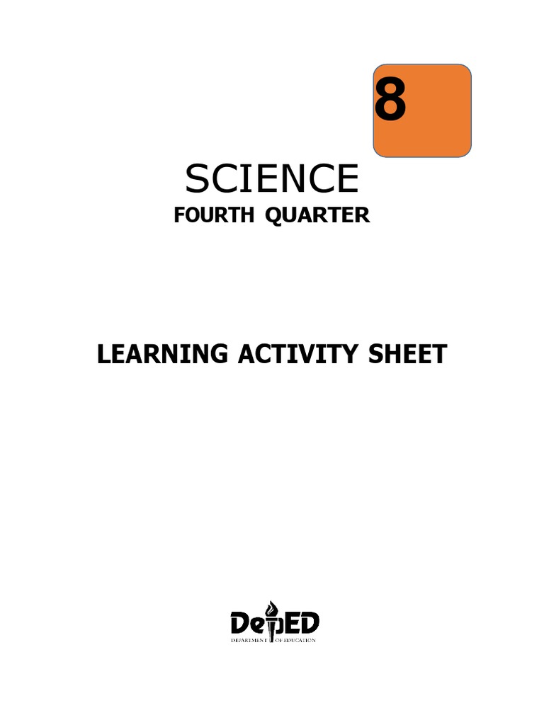 Science 8 LAS Q4 | PDF | Meiosis | Mitosis