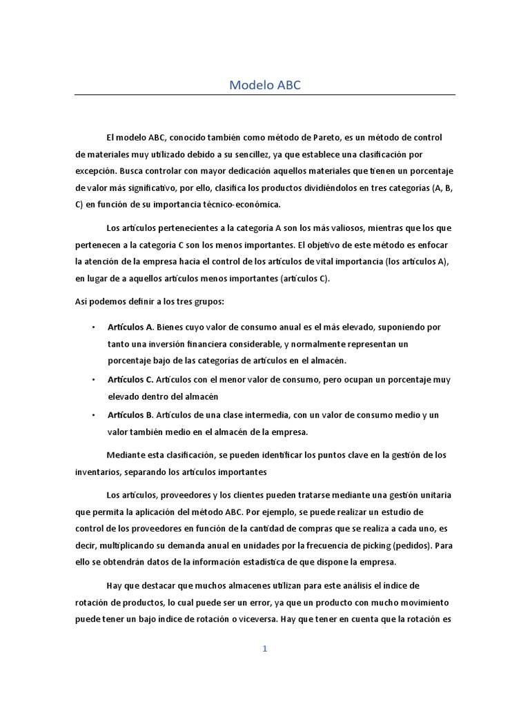 Método ABC | PDF