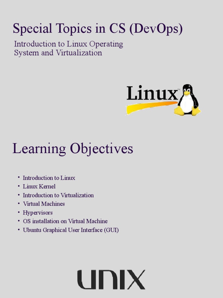 Devops Lecture Linux Part 1 Pdf Operating System Virtual 8216