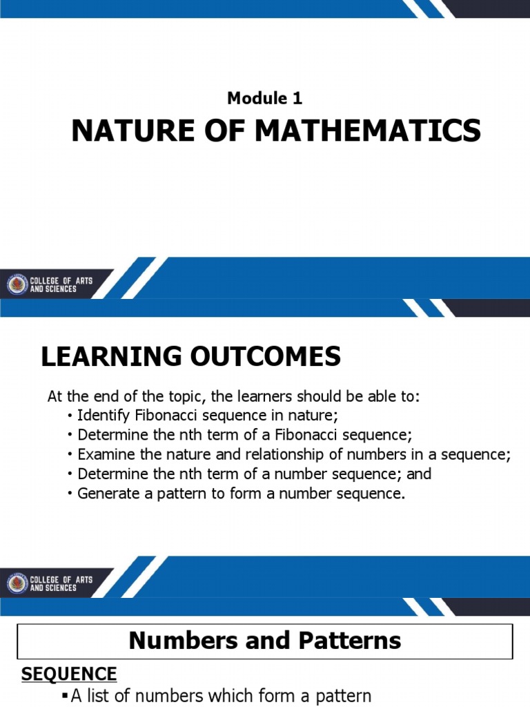 Module 1. Nature of Mathematics | PDF