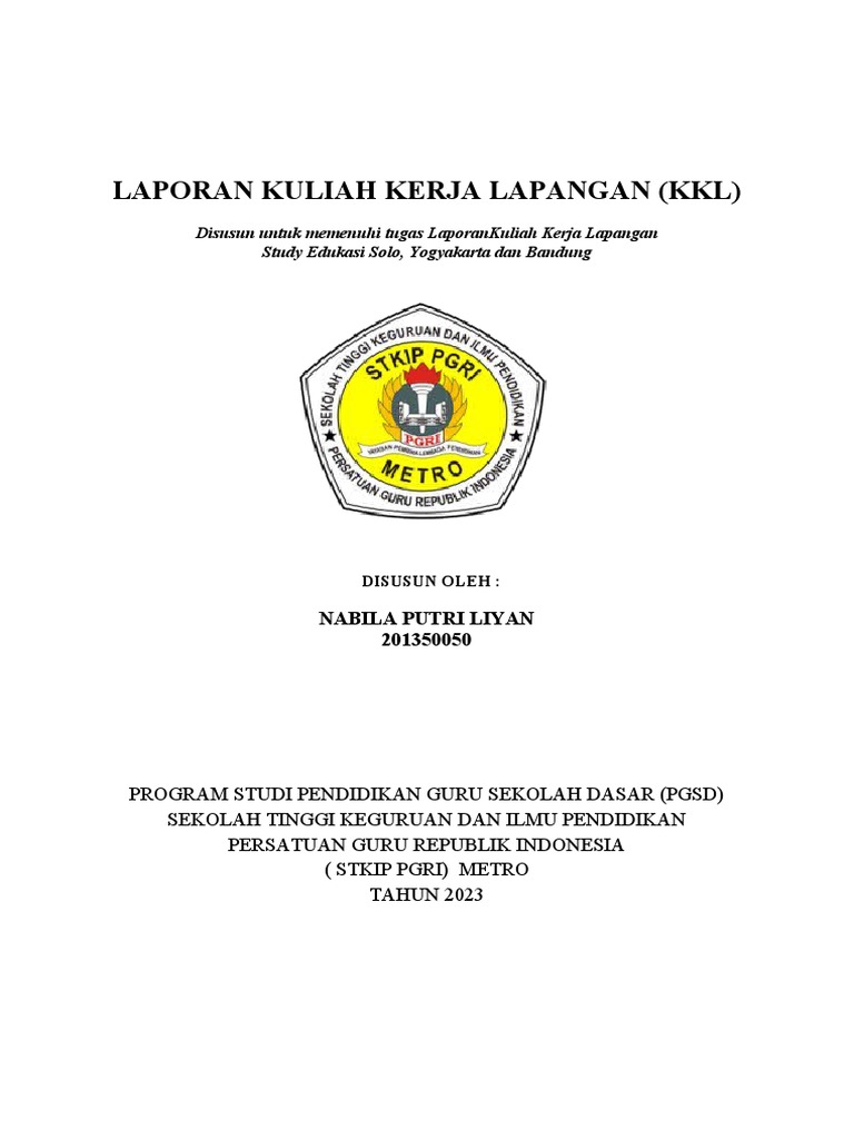 Laporan Kuliah Kerja Lapangan | PDF