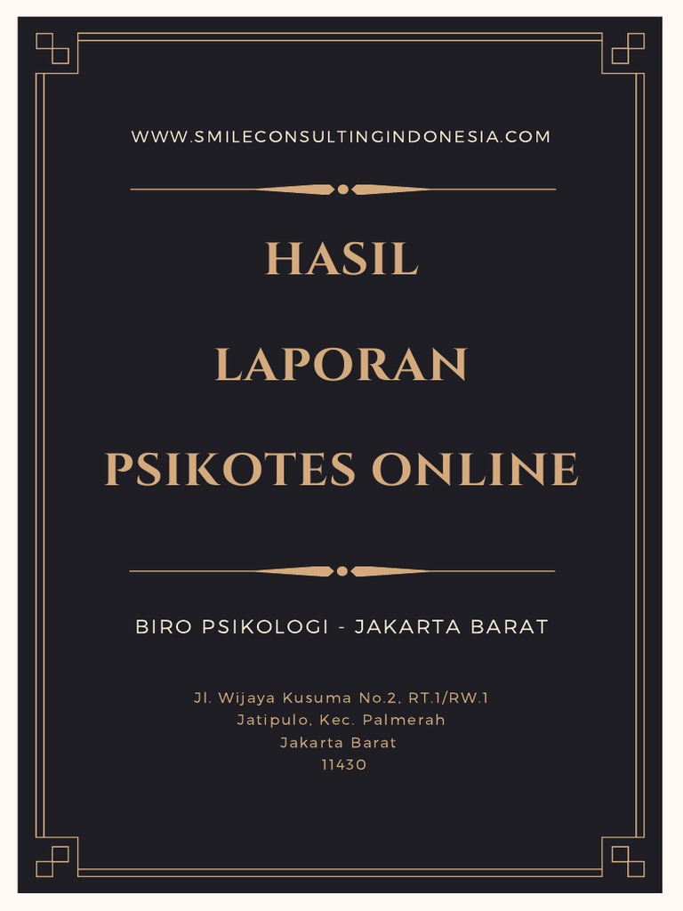 Hasil Tes Psikologi (Online) - Sdr. Argy Brylian (Staff) | PDF